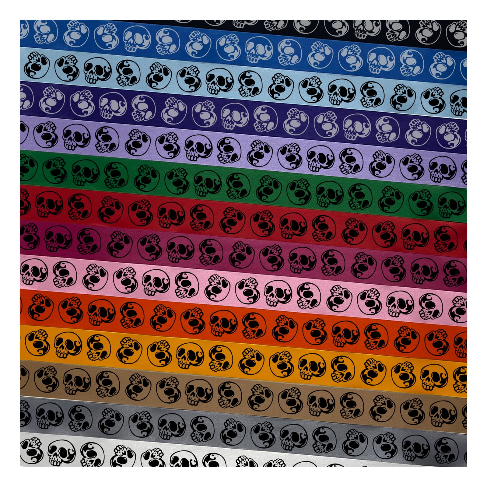 Creepy Skull Halloween Satin Ribbon for Gift Wrapping Bows Craft DIY ...