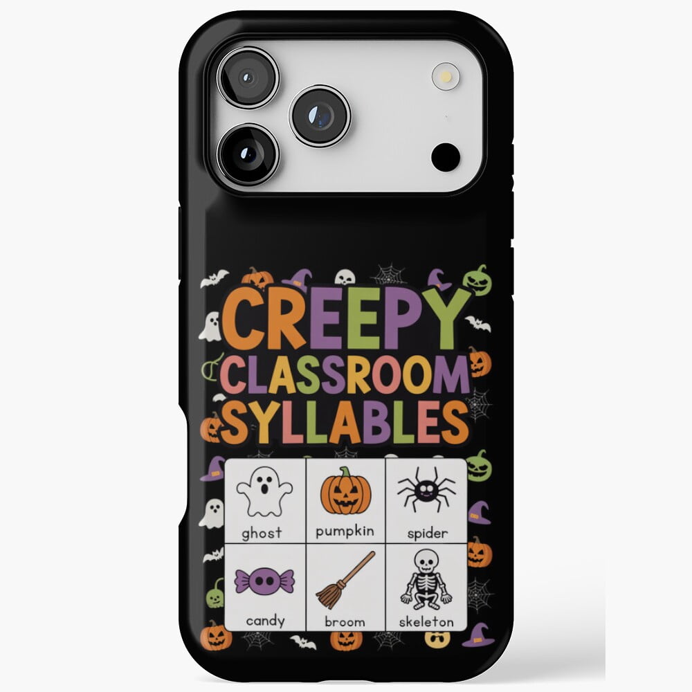 Creepy Syllables Creepy Halloween Word Funny English Teacher Learning ...