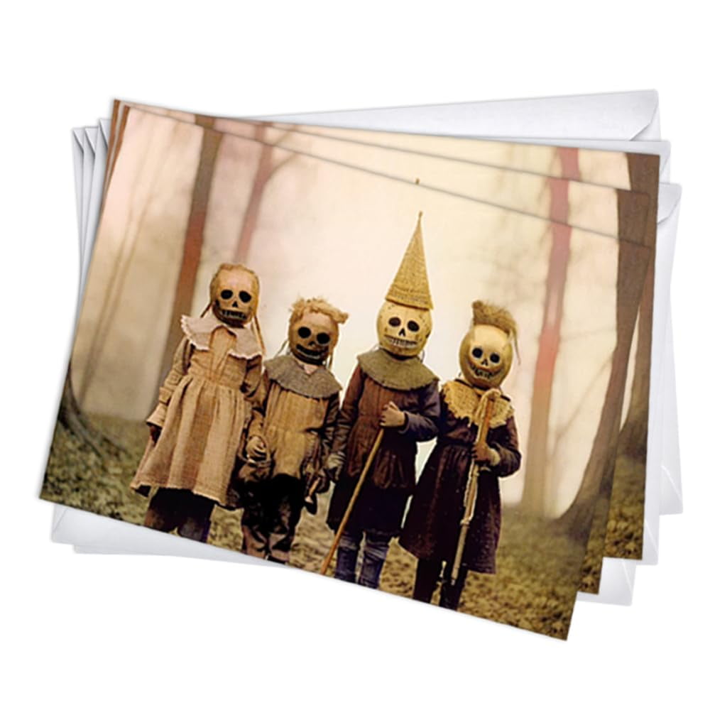 Creepy Trick-or-Treaters Vintage Retro Halloween Greeting Cards | 20 ...