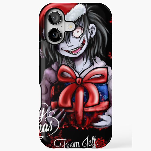Creepypasta Holiday Dark Festive Humor for iPhone 17 to 11 Pro Max ...