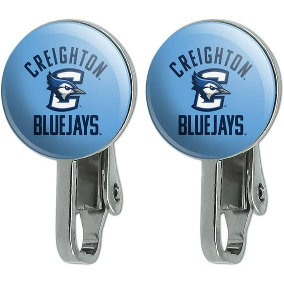Creighton University Bluejays Novelty Clip-On Stud Earrings[k855 ...