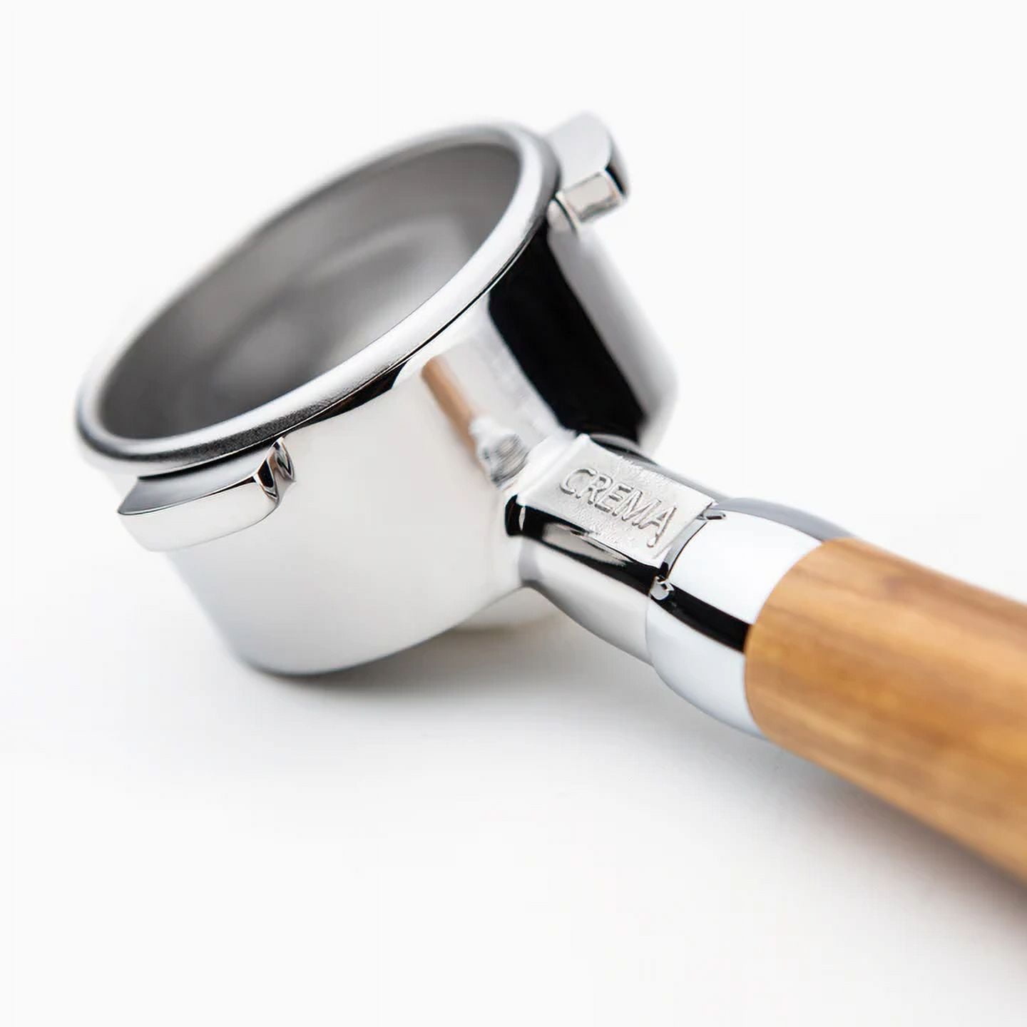 Crema Coffee Products | 54mm Bottomless Portafilter - Olivewood ...