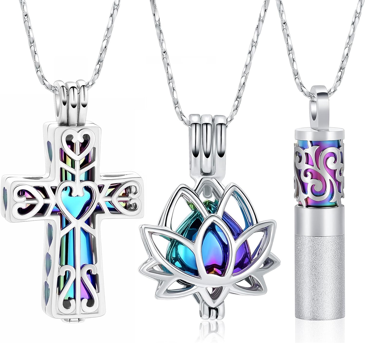 Anavia Baby Footprint Urn Pendant Memorial Keepsake Cremation Jewelry ...