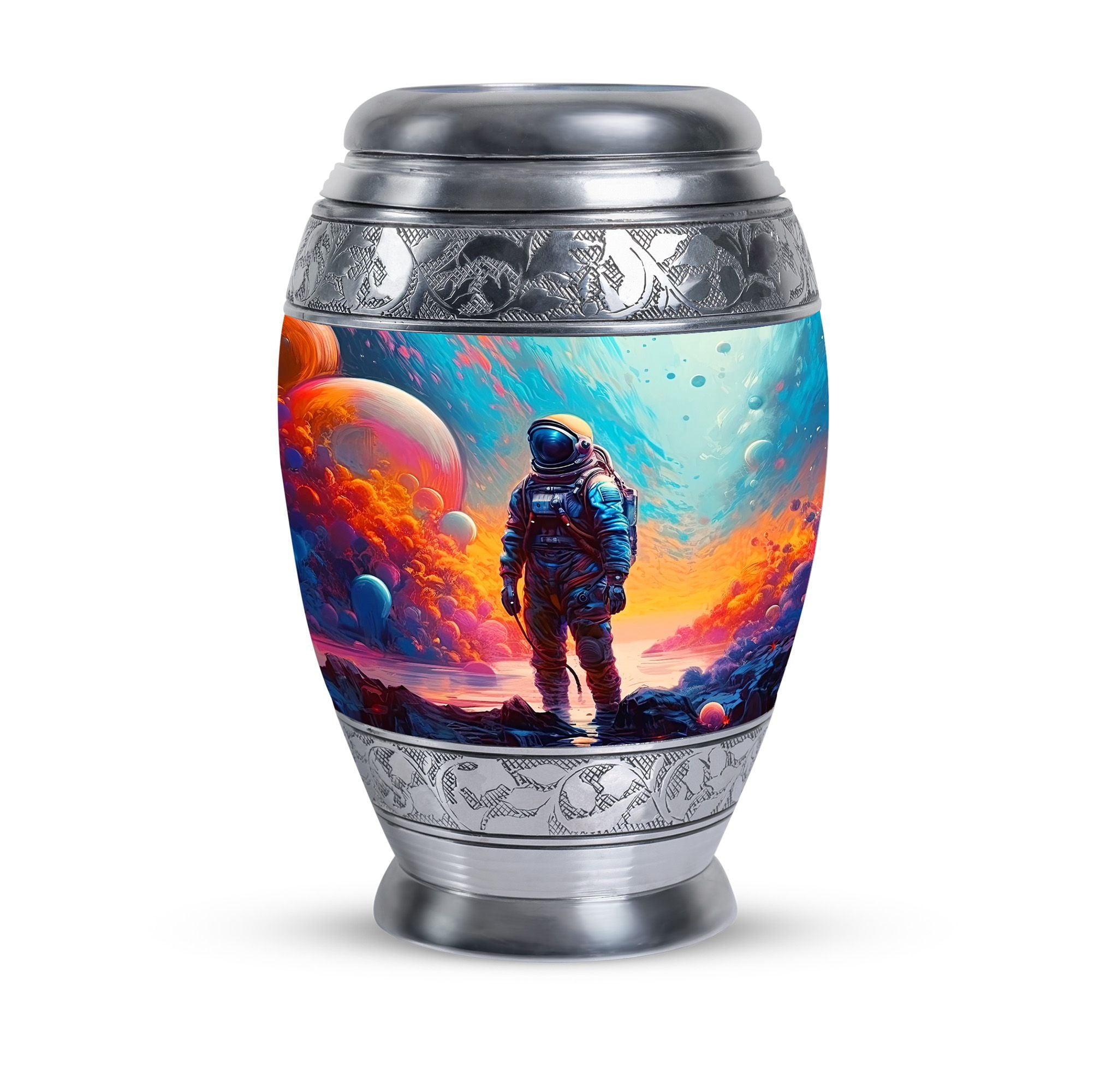 Cremation Astronaut Space Urns, Large Sunset Urn, 10-inch Cremation ...