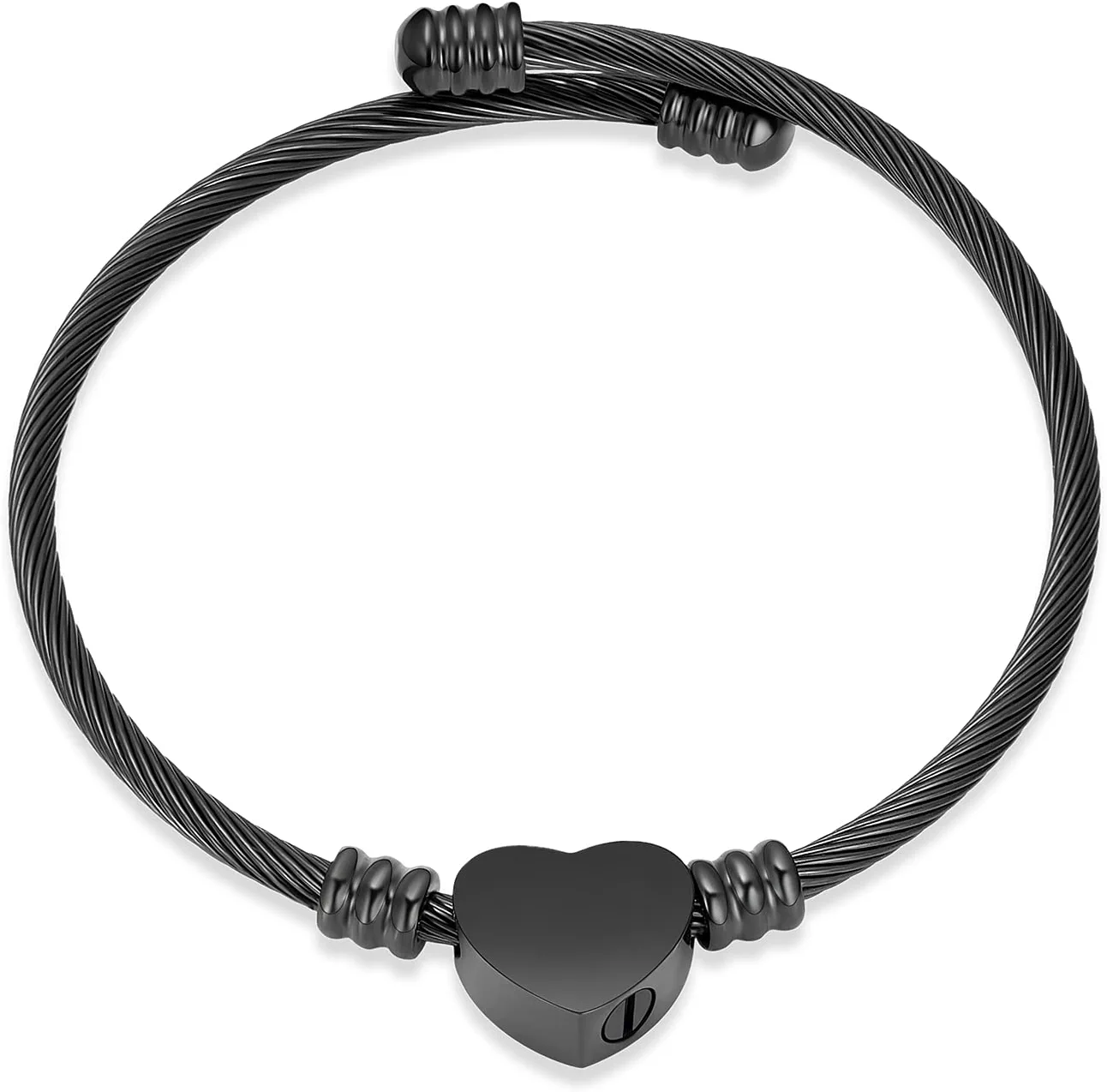 Cremation Bracelet for Ashes Memorial Jewelry Stainless Steel Heart ...