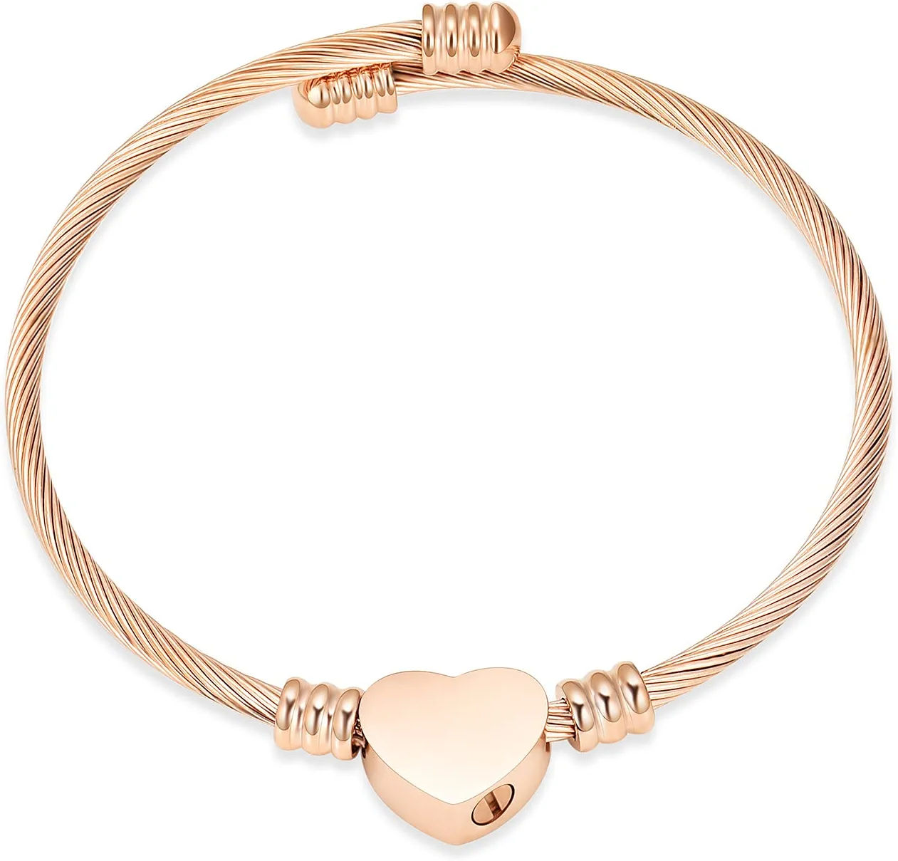 Cremation Bracelet for Ashes Memorial Jewelry Stainless Steel Heart ...