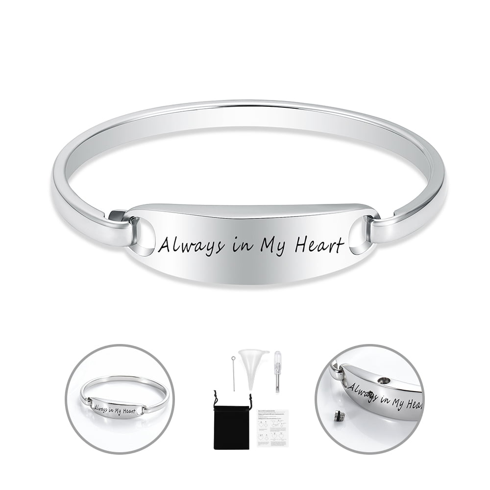 Cremation Bracelet for Ashes Memorial Jewelry Stainless Steel Urn ...