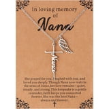 Cremation Cross Necklace for Women - Angel Wing Faith Cross Necklace ...