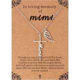 Cremation Cross Necklace for Women - Angel Wing Faith Cross Necklace ...