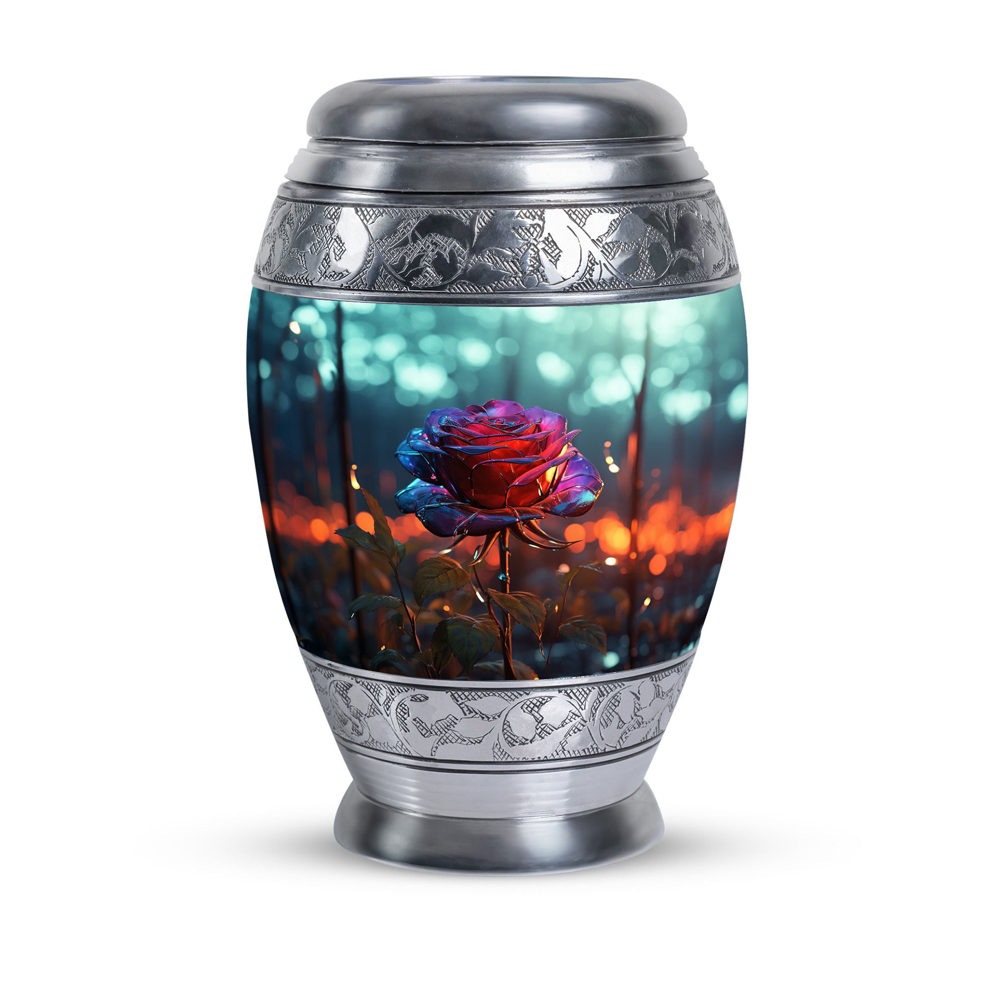 Cremation Crystal Rose Urn, Large Urns For Human Ashes Adult Male, Urns ...