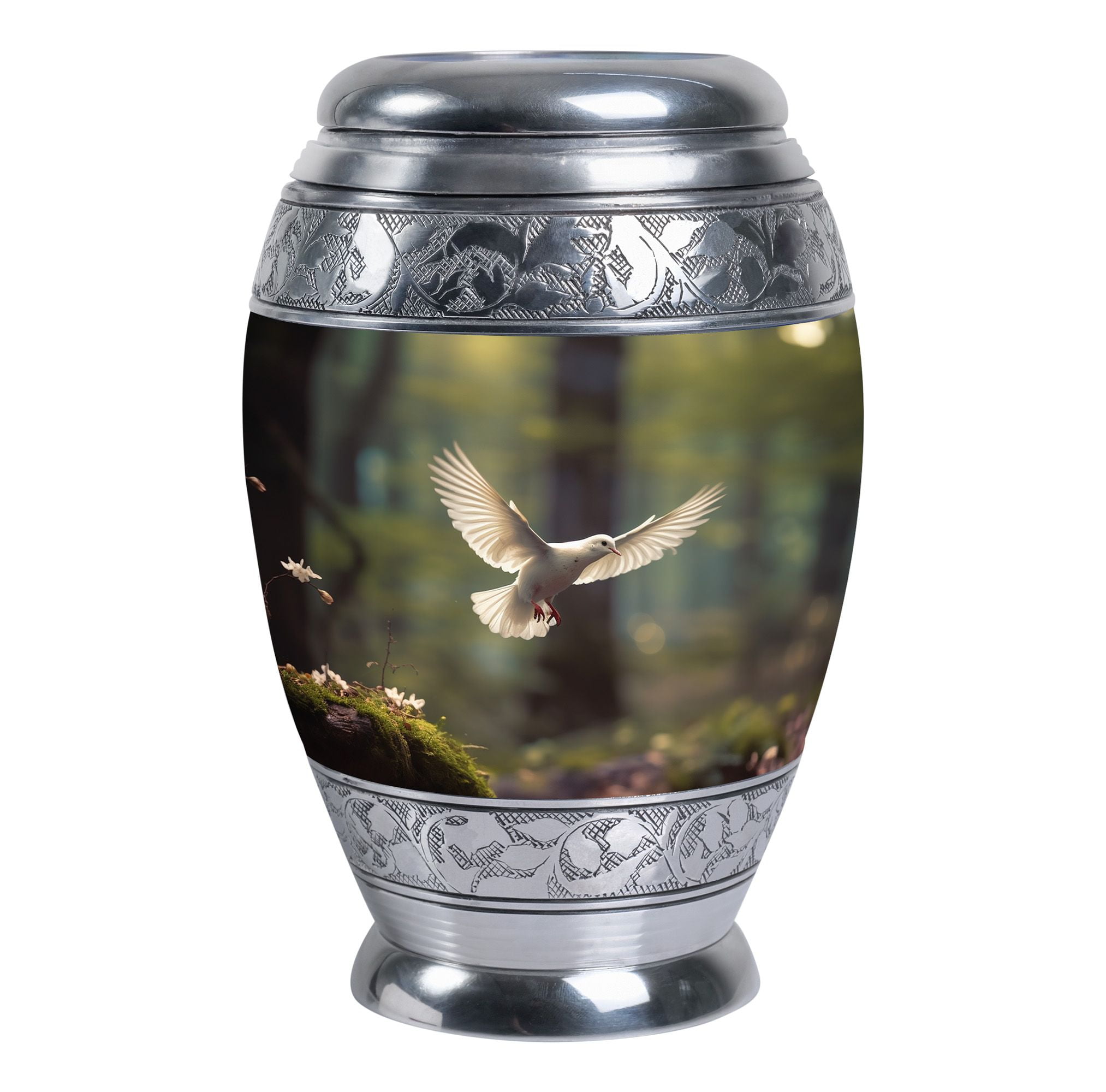 Cremation Dove Flying Forest Urn For Human Ashes - Urn For Human Ashes ...