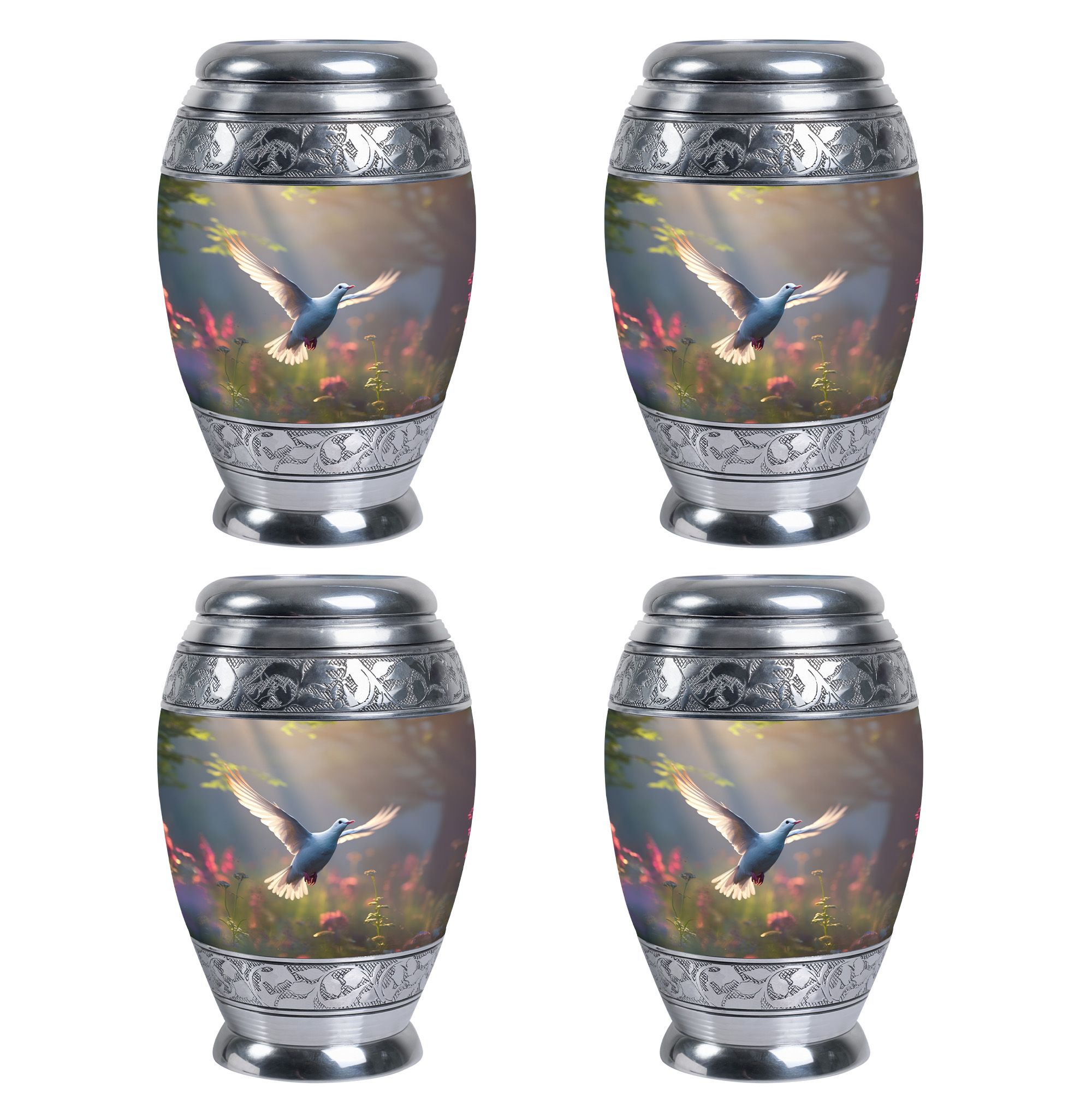 Cremation Dove Flying In Morning Urns Human Remains - Urn For Human ...
