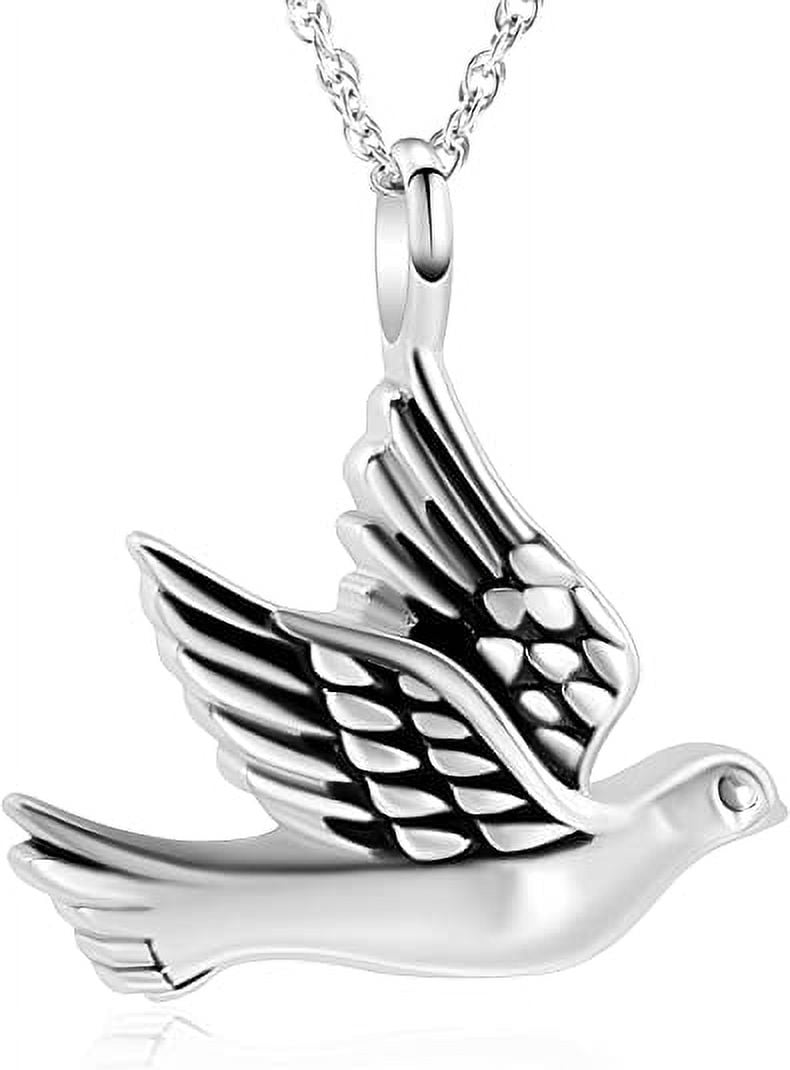 Peace Dove Urn Keepsake Memorial Ash Holder Cremation Urn Pendant ...