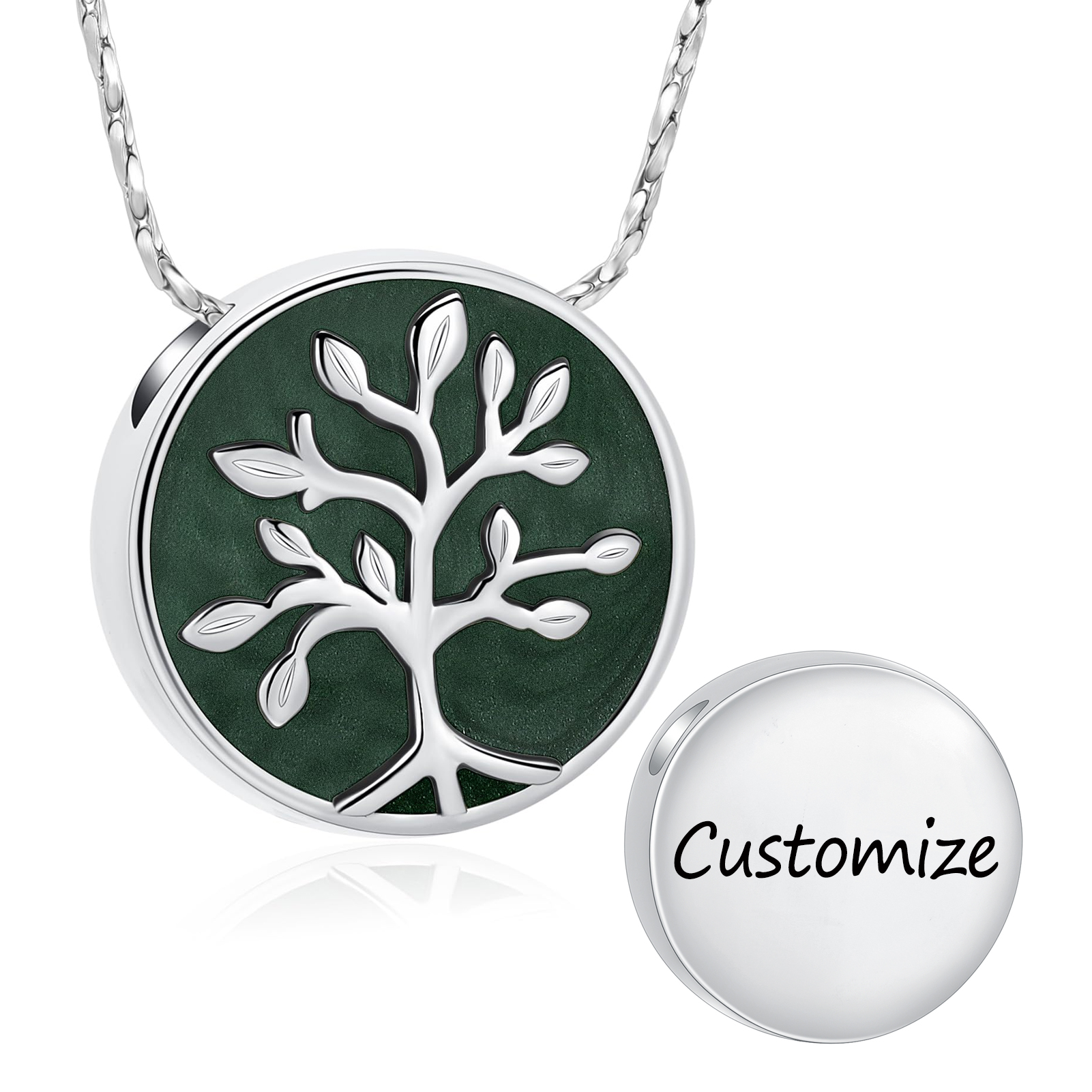 Cremation Jewelry Tree of Life Urn Ashes Necklace for Women Men of ...