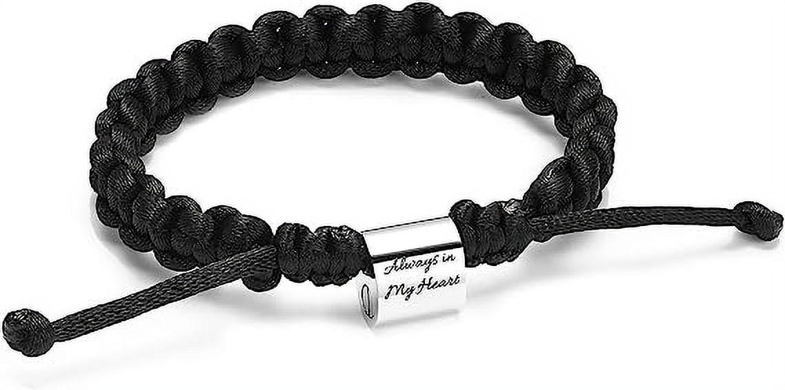 Cremation Jewelry Urn Bracelet for Ashes Braided Adjustable Ashes ...