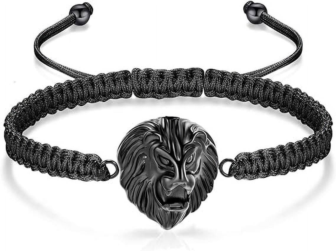 Cremation Jewelry Viking Lion Head / Viking Wolf Head Urn Bracelet for ...