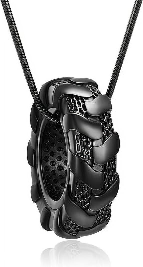 Cremation Jewelry Wheel Tire Urn Necklace for Ashes for Men Women ...