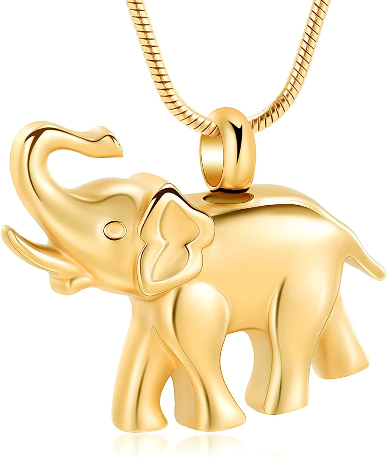 Cremation Jewelry for Ashes Elephant Shape Stainless Steel Keepsake ...