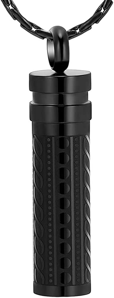 Cremation Jewelry for Ashes Openable Pill Case Urn Necklace Keepsake ...