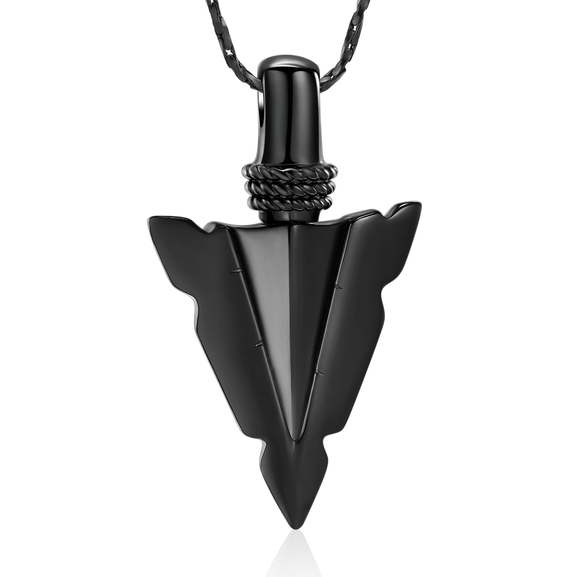 Arrowhead Cremation Jewelry for Ashes Stainless Steel Urn Pendant ...