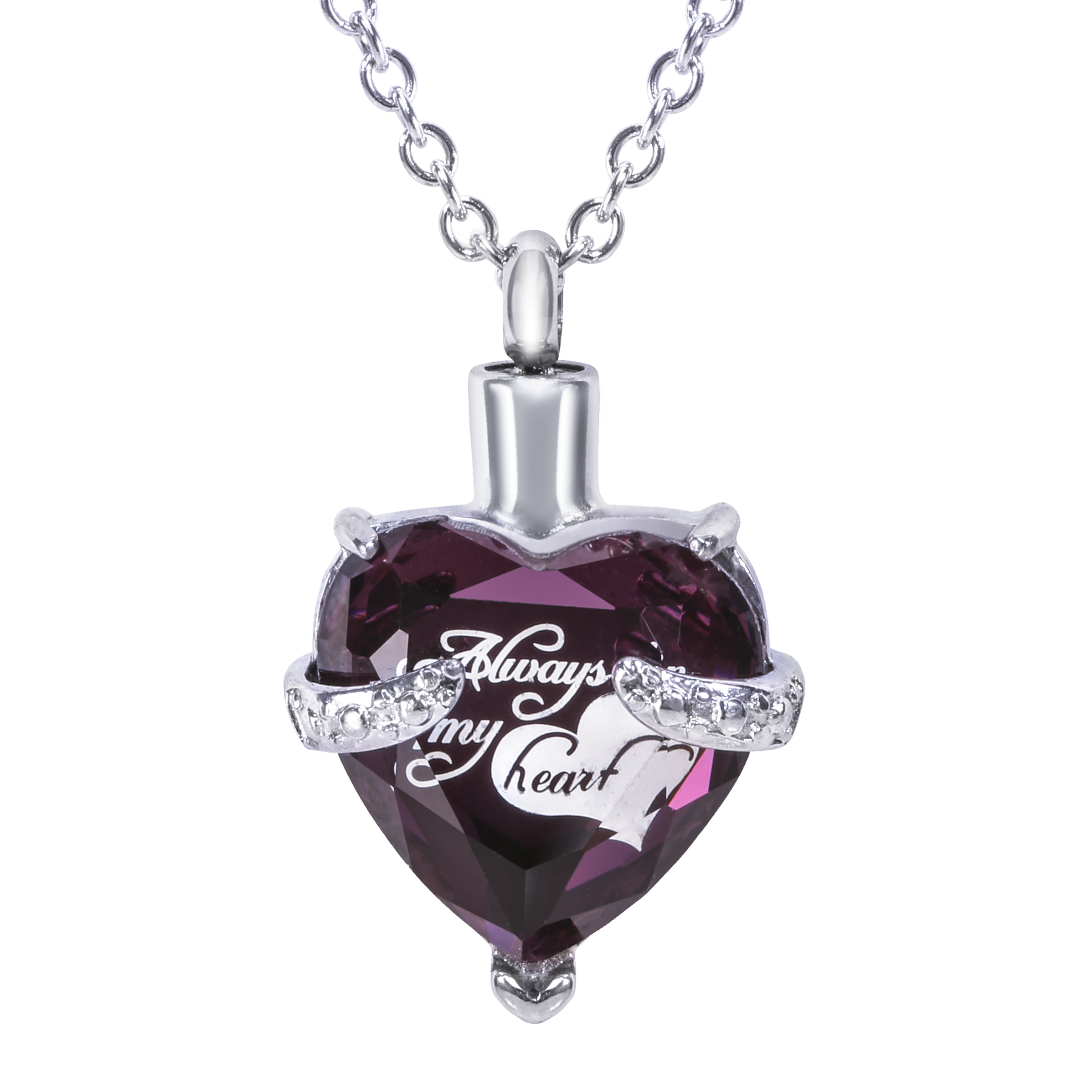 Cremation Memorial Keepsake Urn Pendant Necklace with Gift Box ...