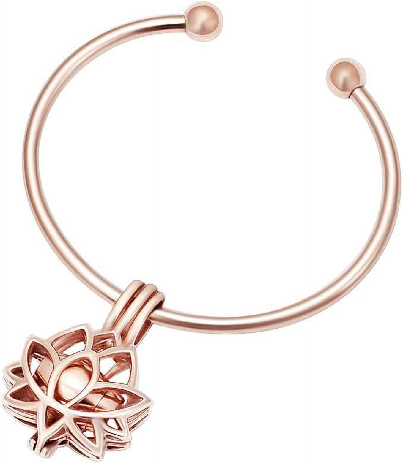 Cremation Urn Bracelet Jewelry for Human Pet Ashes Lotus Flower Urns ...