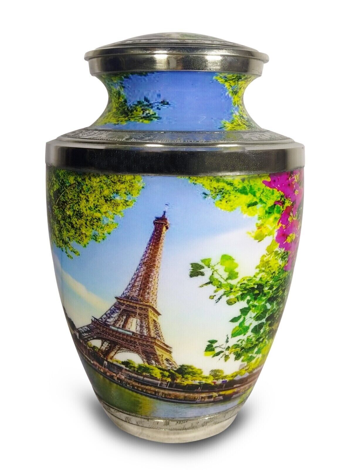 Cremation Urn Eiffel Tower Engraved Funeral Burial Jar Beautiful For Human Ashes - Walmart.com