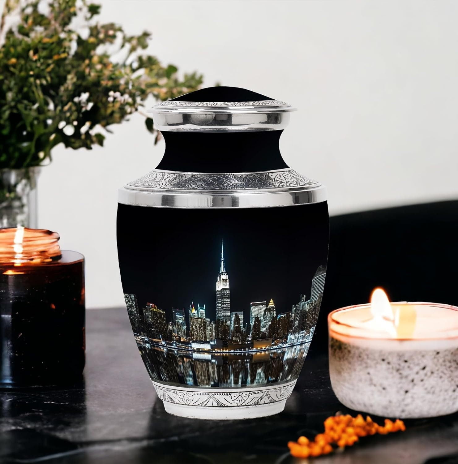 Cremation Urn, Memorial Urn for Human Ashes, Decorative Keepsake Urn ...