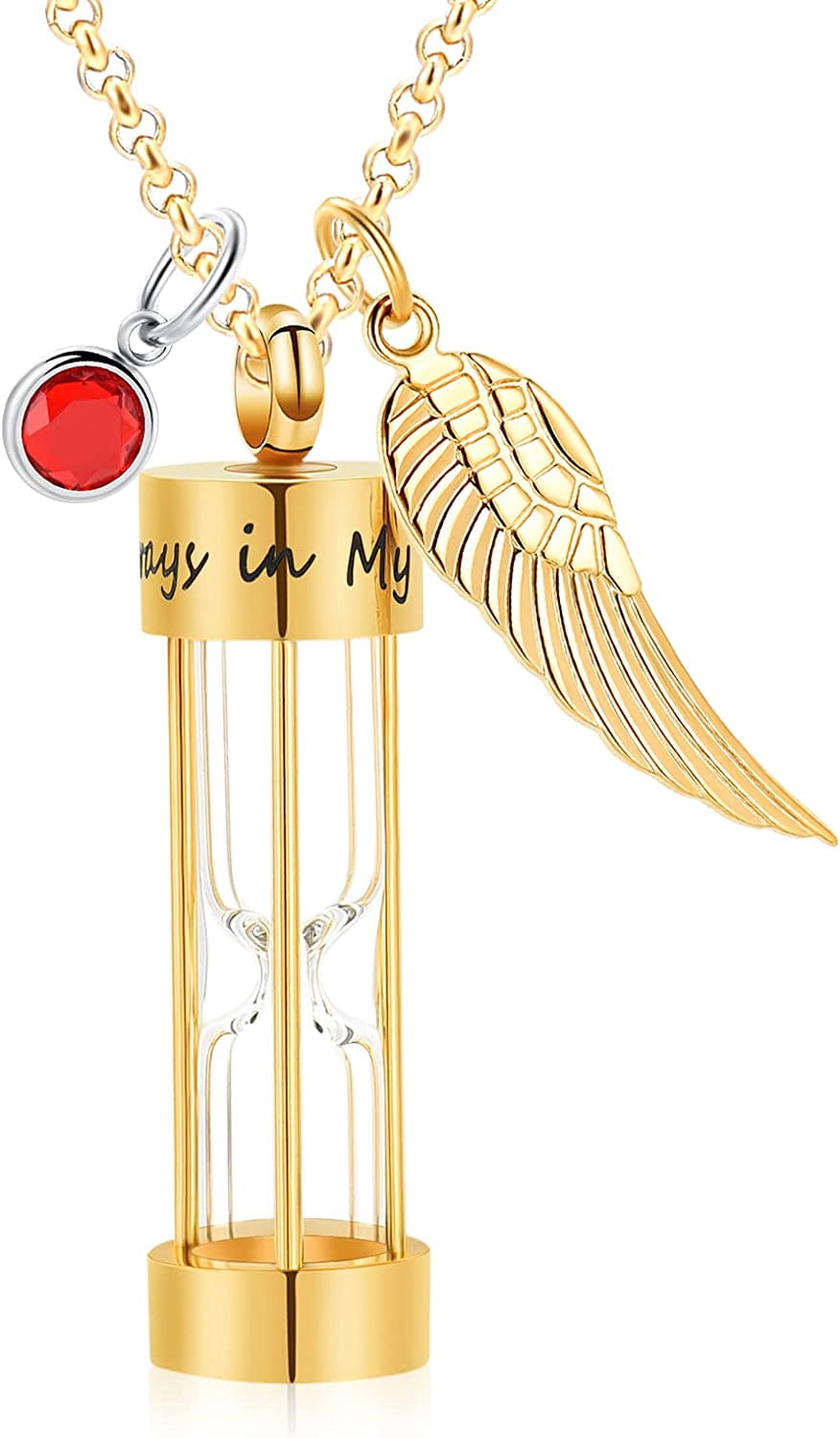 Cremation Urn Necklace for Ashes Timeless Hourglass Memorial Pendant ...