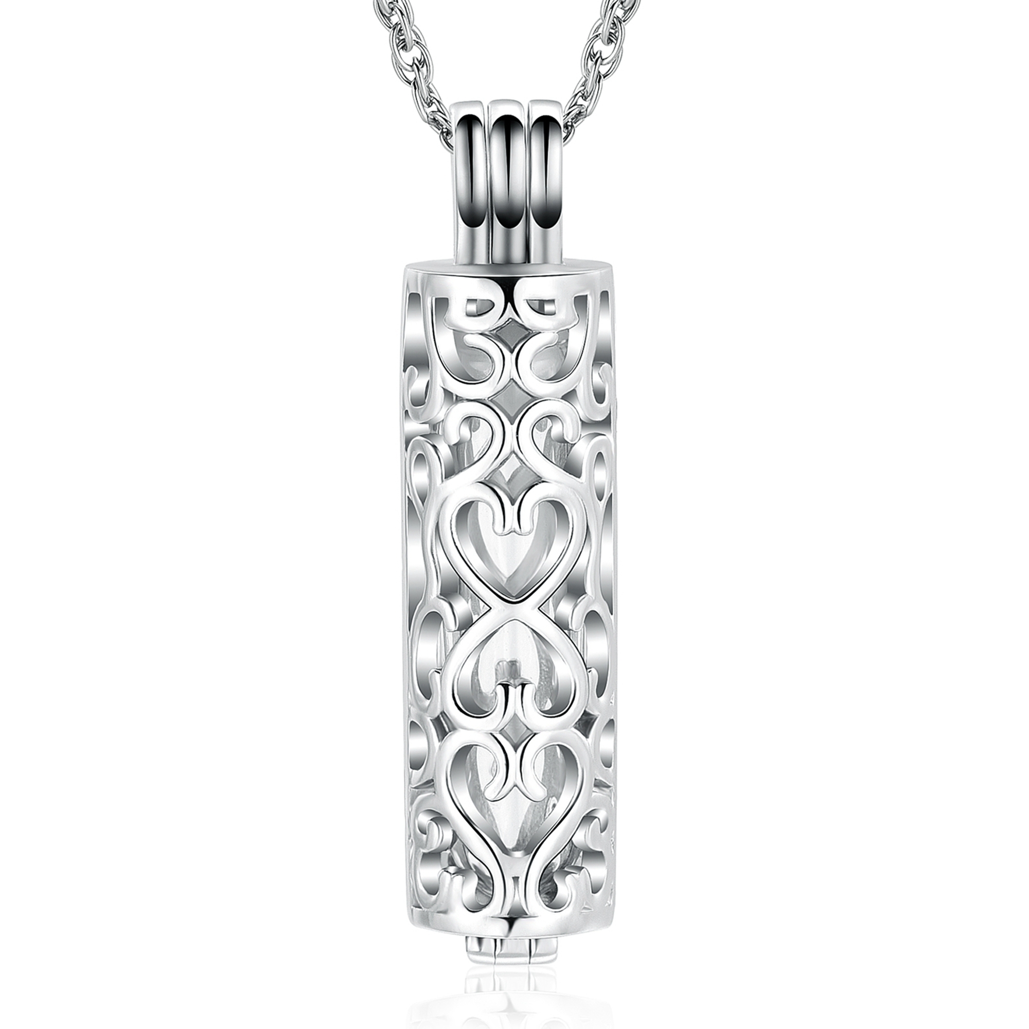 Cremation Memorial Keepsake Urn Pendant Necklace with Gift Box ...