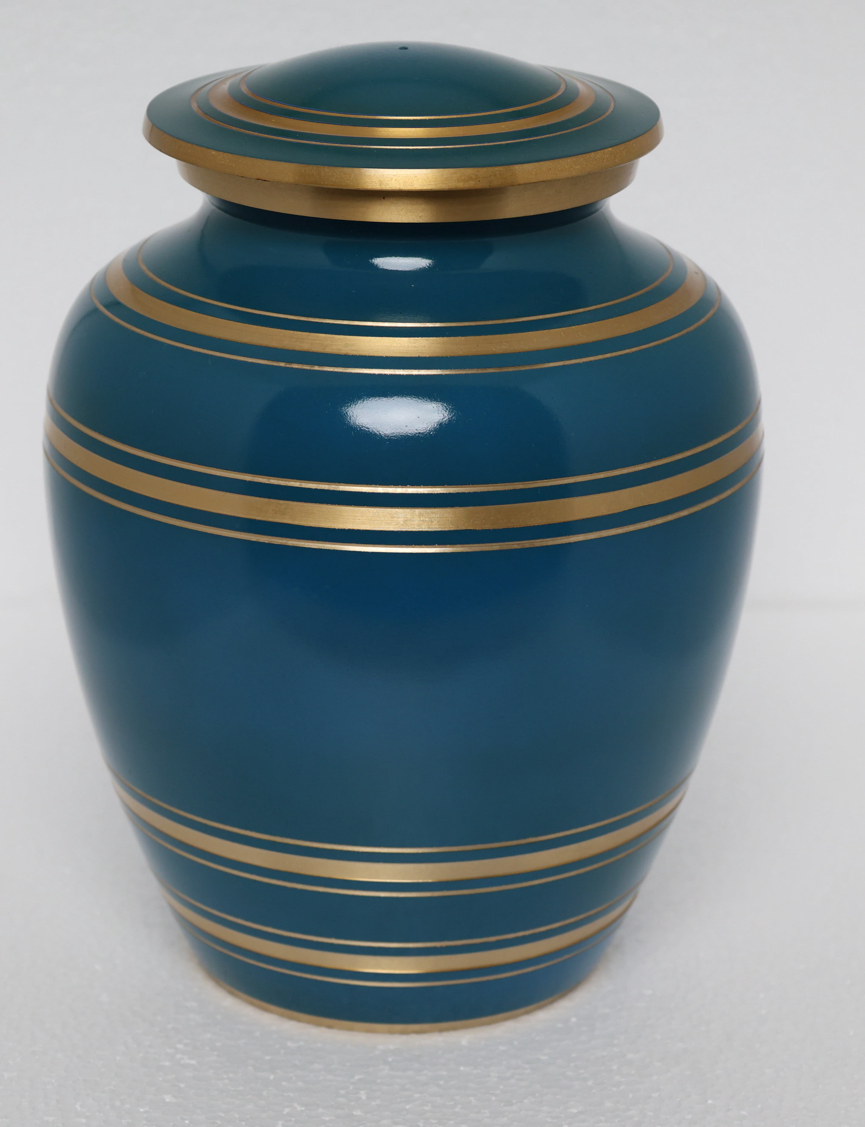 Cremation Urn for Adult Human Ashes – Classic Thread Design Midnight ...
