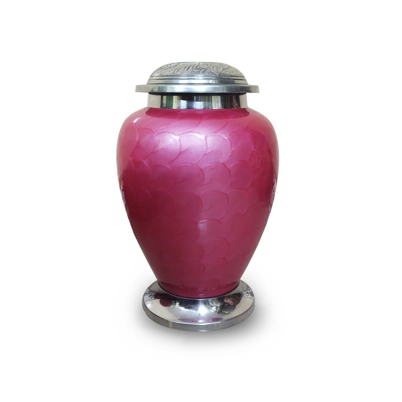 Cremation Urns Pink With Bag Adult Engraved Funeral Keepsake Box Human ...