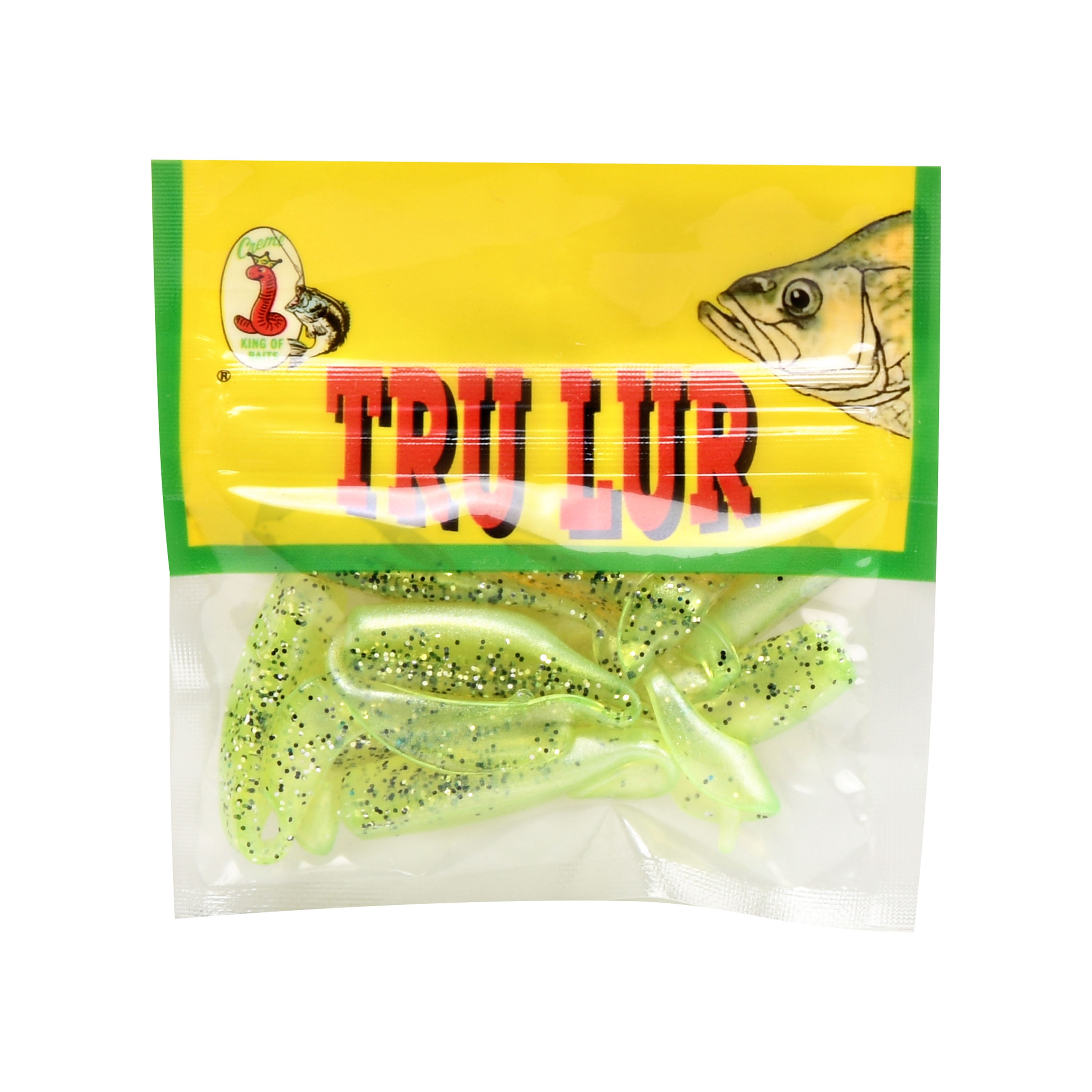 Creme Lure 2 Inch Pinky Shad Soft Plastic Crappie Bait with Tail Action ...