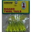 Creme Mini Tails Lures 10 Pack, Black Chart - Walmart.com