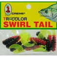 Creme 2" Tri-Color Swirl Tail Lure, Green, Red, & Black - Walmart.com