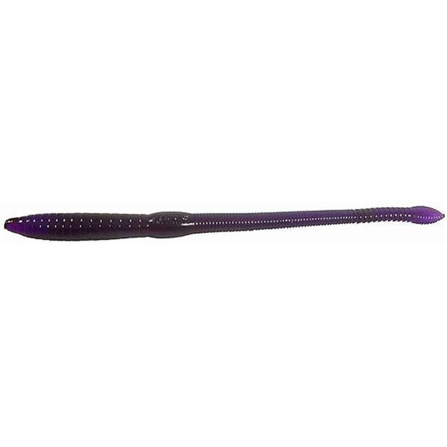 Creme 336-99-7 8" Scoundrel Worms - 12 Pk - Purple Fishing Sinkbait ...