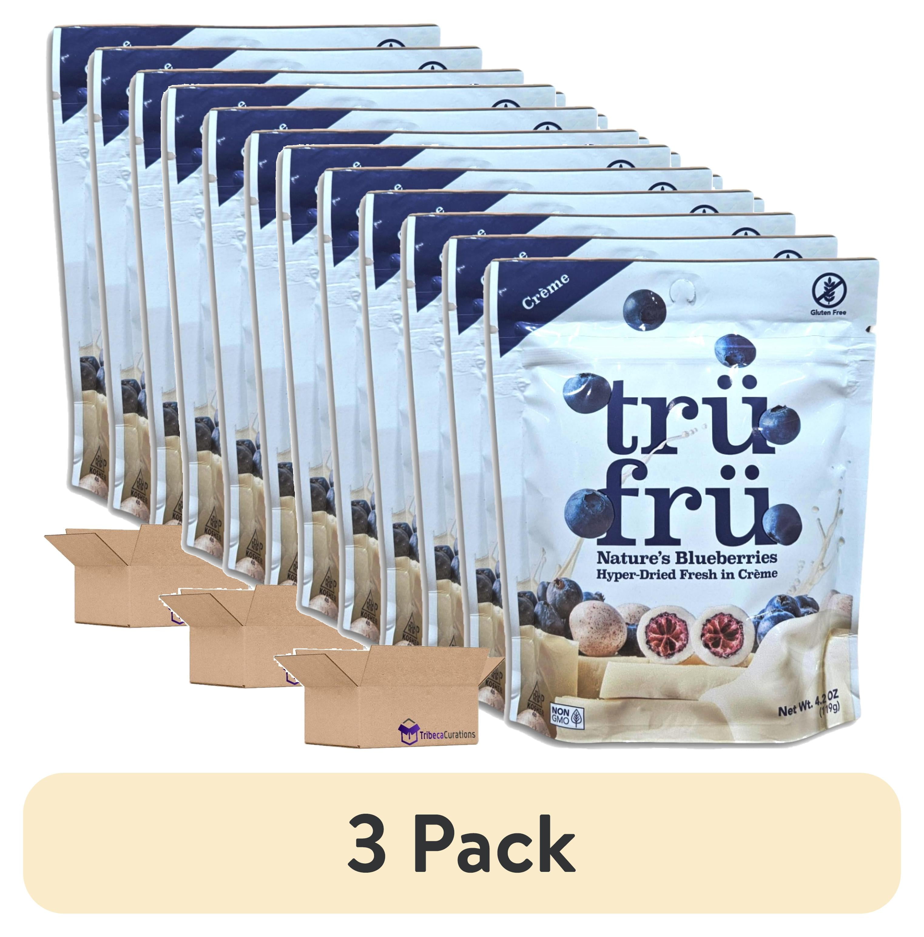 (3 pack) Tru Fru Creme Covered Hyper-Dried Fresh Blueberries Value Pack ...