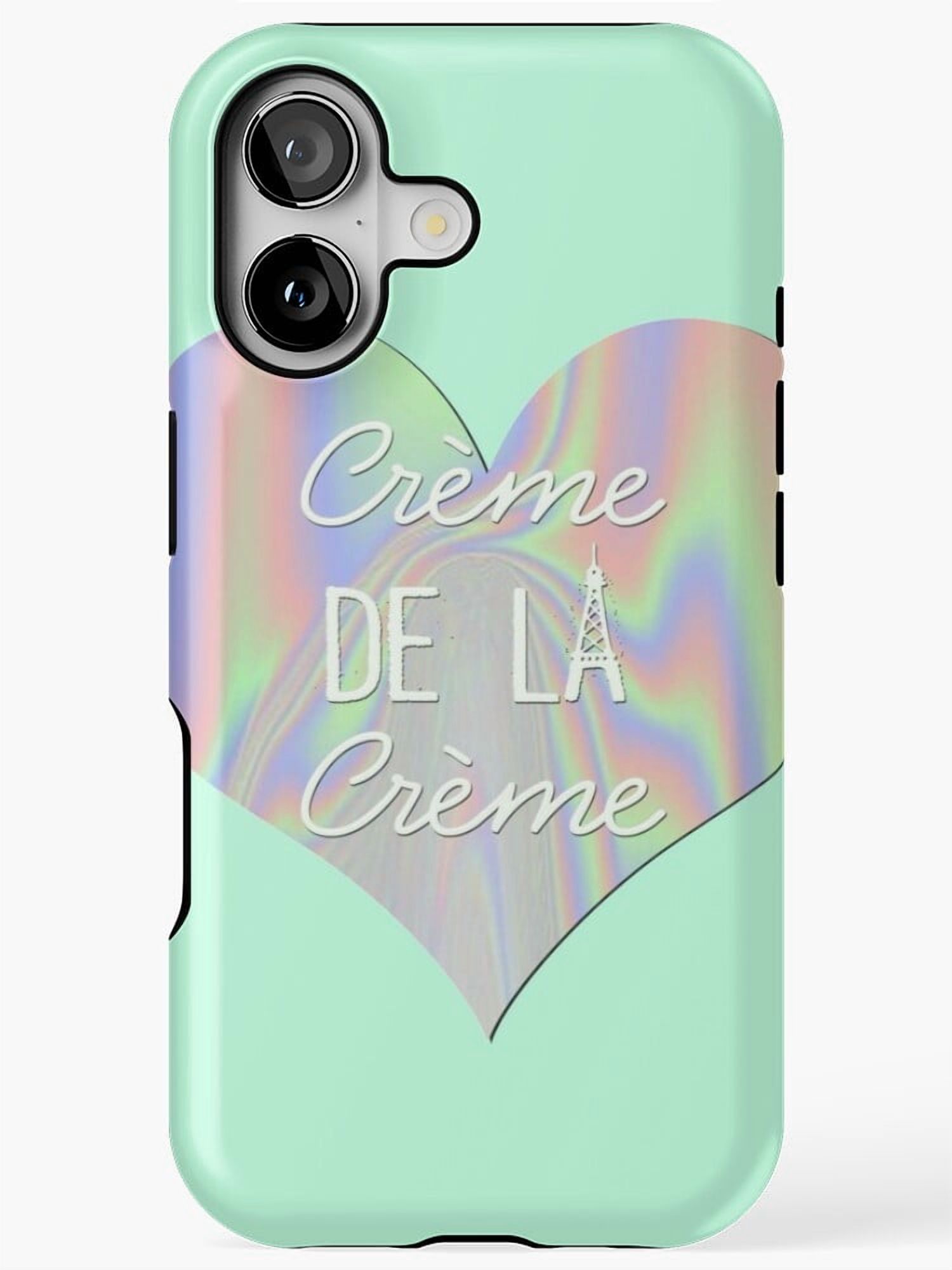 Creme De La Creme French Quote Phone Case for iPhone 11 12 13 14 15 16 ...