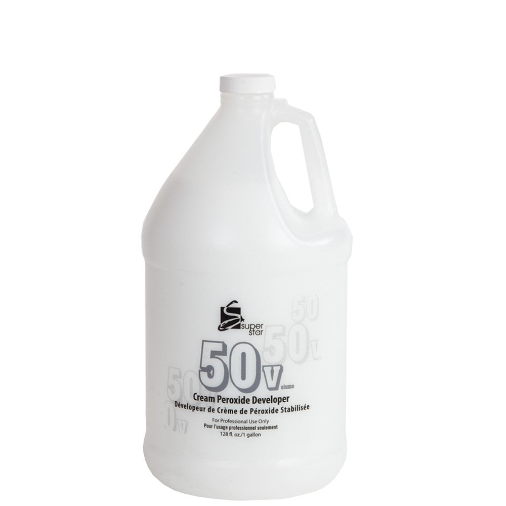 Super Star Hair Cream Developer, 50 Volume, 128 Ounce for Highlighting ...