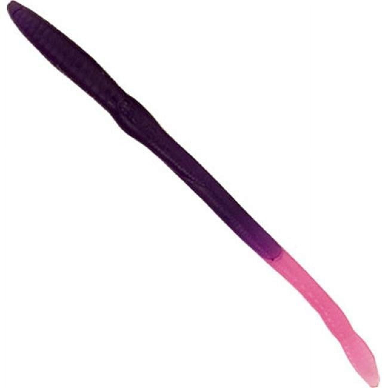Creme Lure 168-50-7 6 in. Scoundrel Worms, Grape with Pink Tail - Bag ...