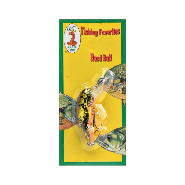 Creme Lure Ultra Light Crank bait Fishing Lure. Chartreuse-Orange ...