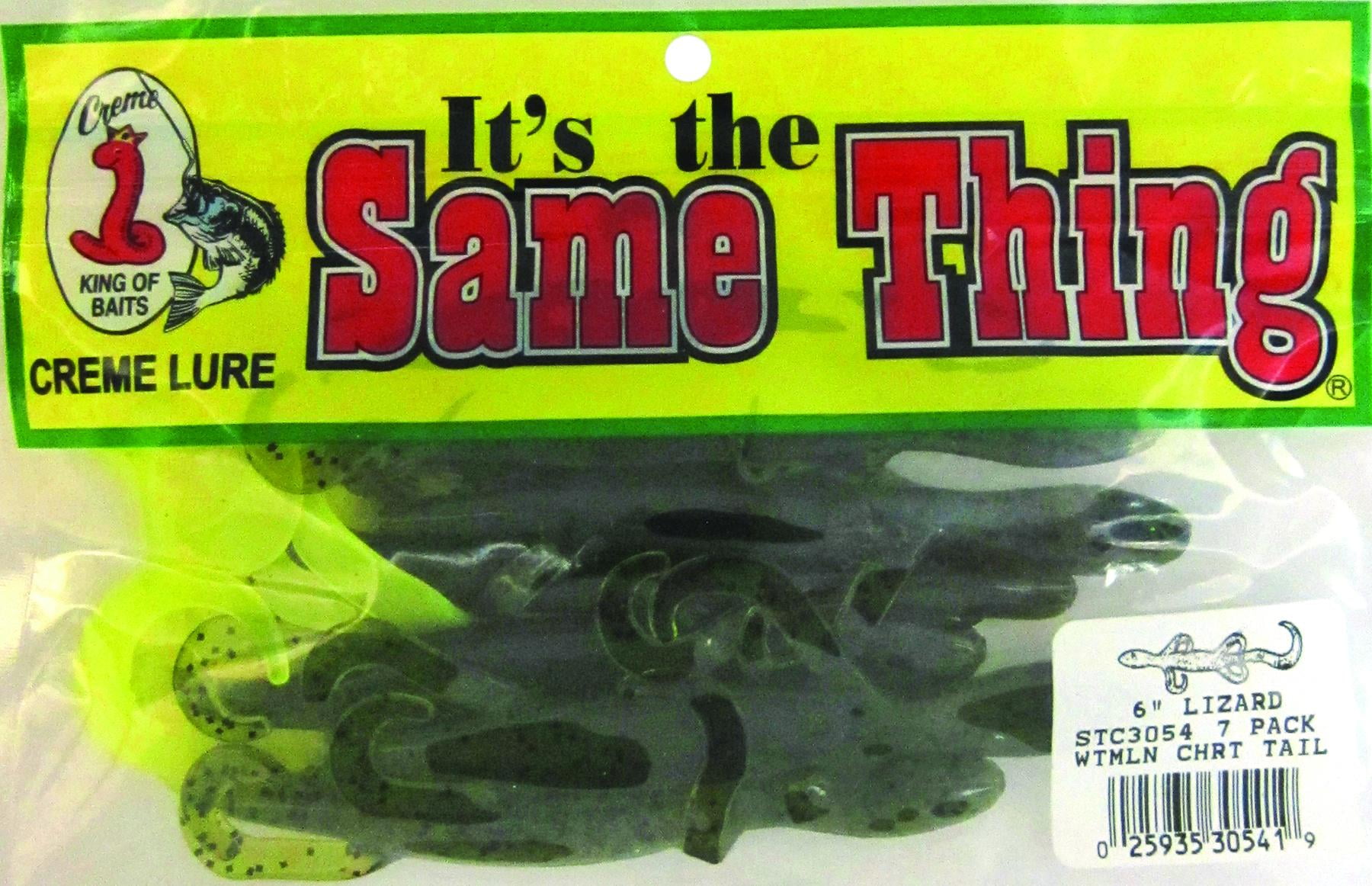 Creme Lures 6" Lizard 7-Pack Watermelon/Chartreuse Tail STC3054 ...