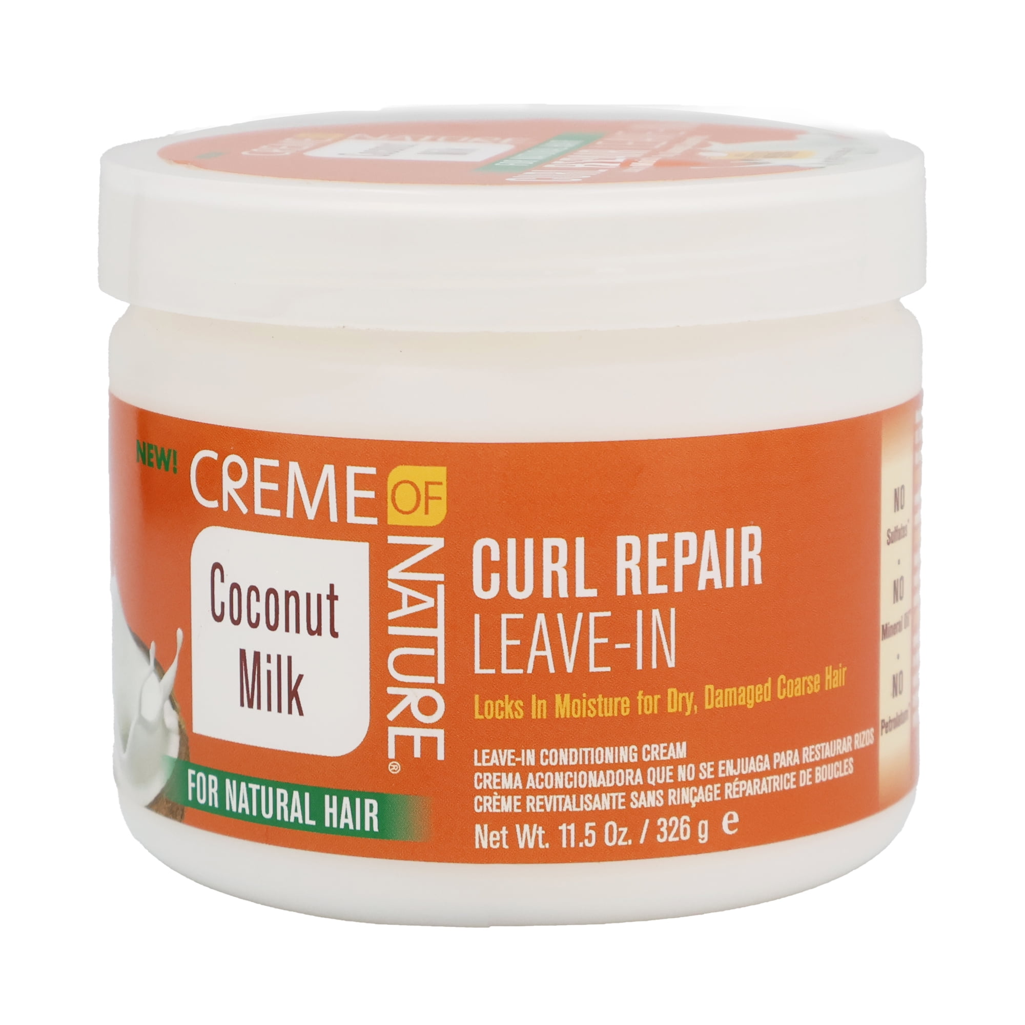 Creme Of Nature Coconut Milk Curl Repair Leave In Conditioner Cream, 11 ...