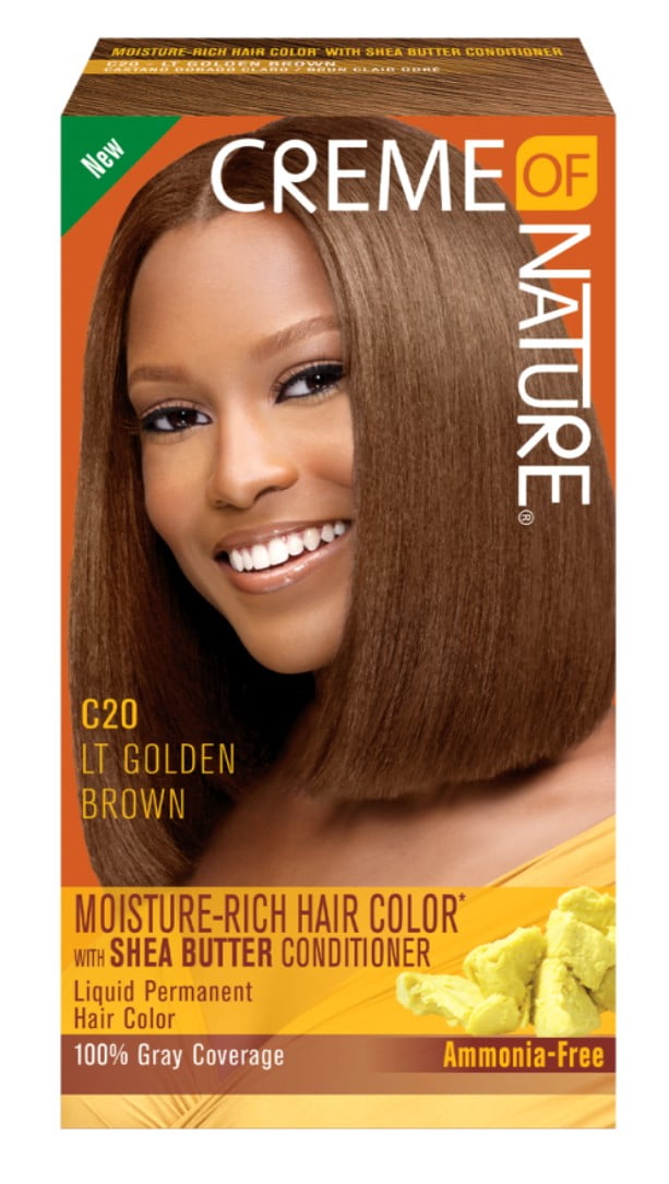 Creme Of Nature Color C20 Light Golden Brown Kit (Pack of 2) - Walmart.com