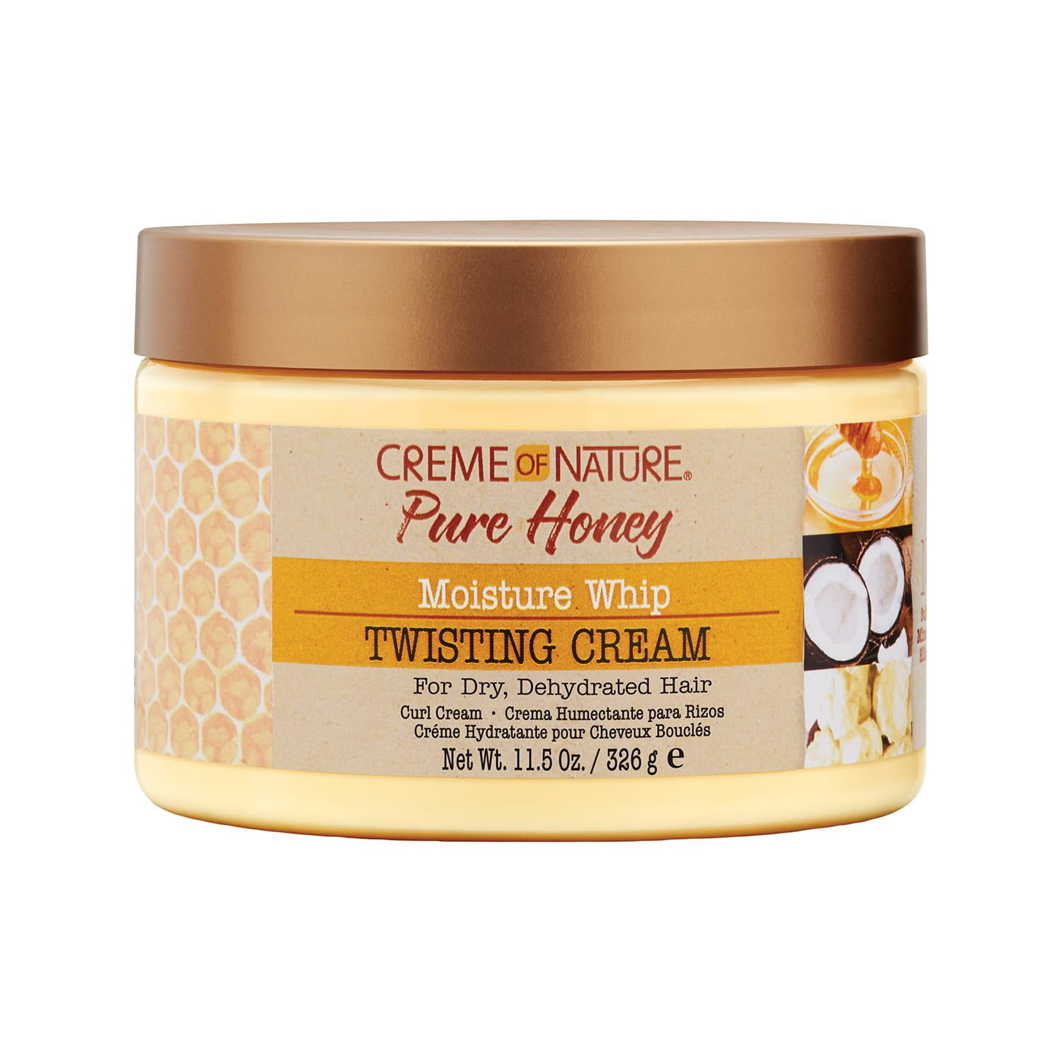Creme of Nature Curl Cream, Pure Honey Moisture Whip Twisting Cream ...
