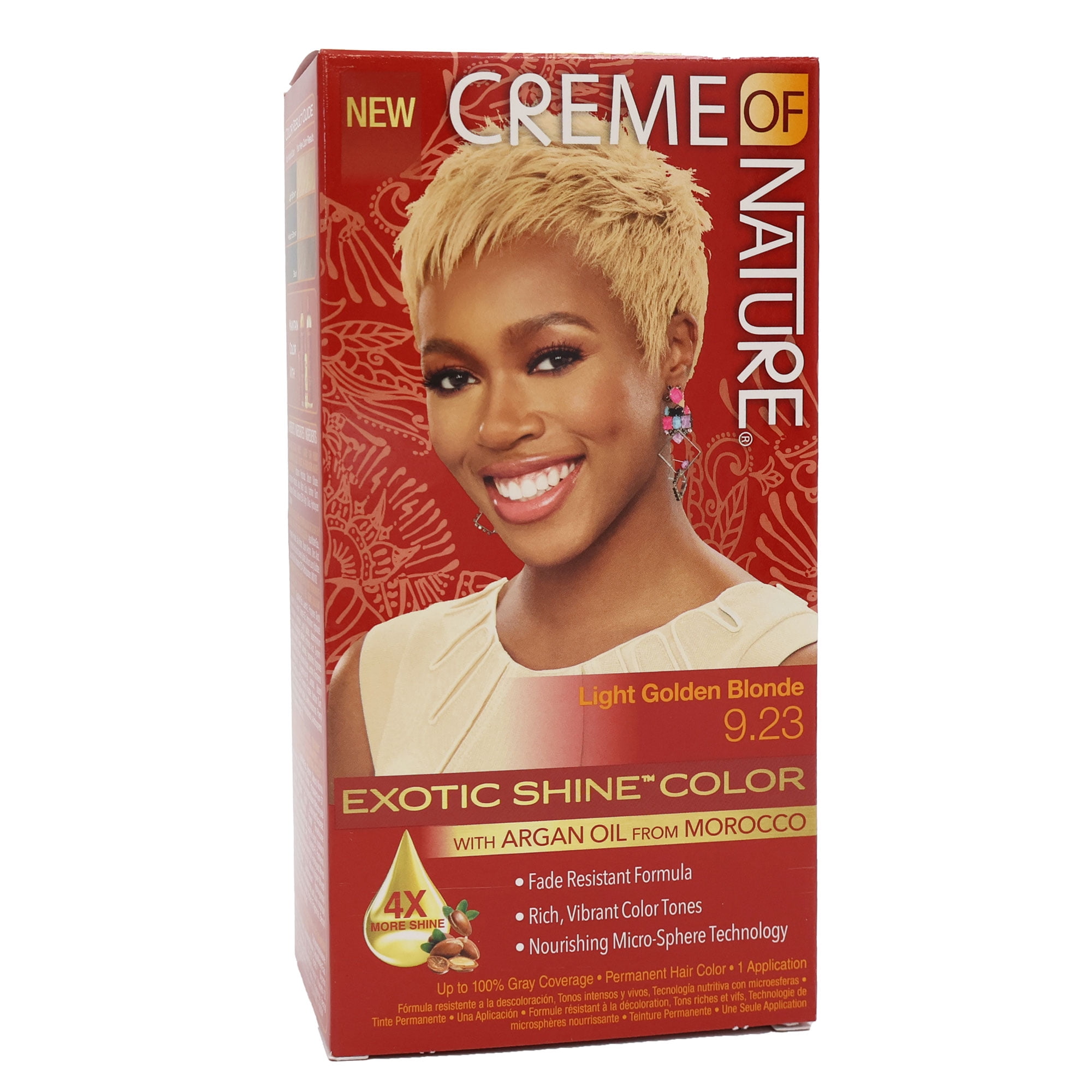 Creme Of Nature Gel Hair Color Light Golden Blonde - Walmart.com