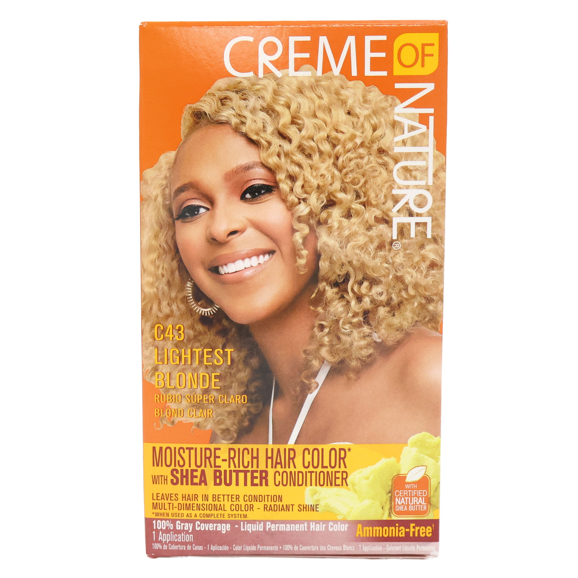 Creme Of Nature Liquid Hair Color Kit, C43 Lightest Blonde, Pack of 1 ...