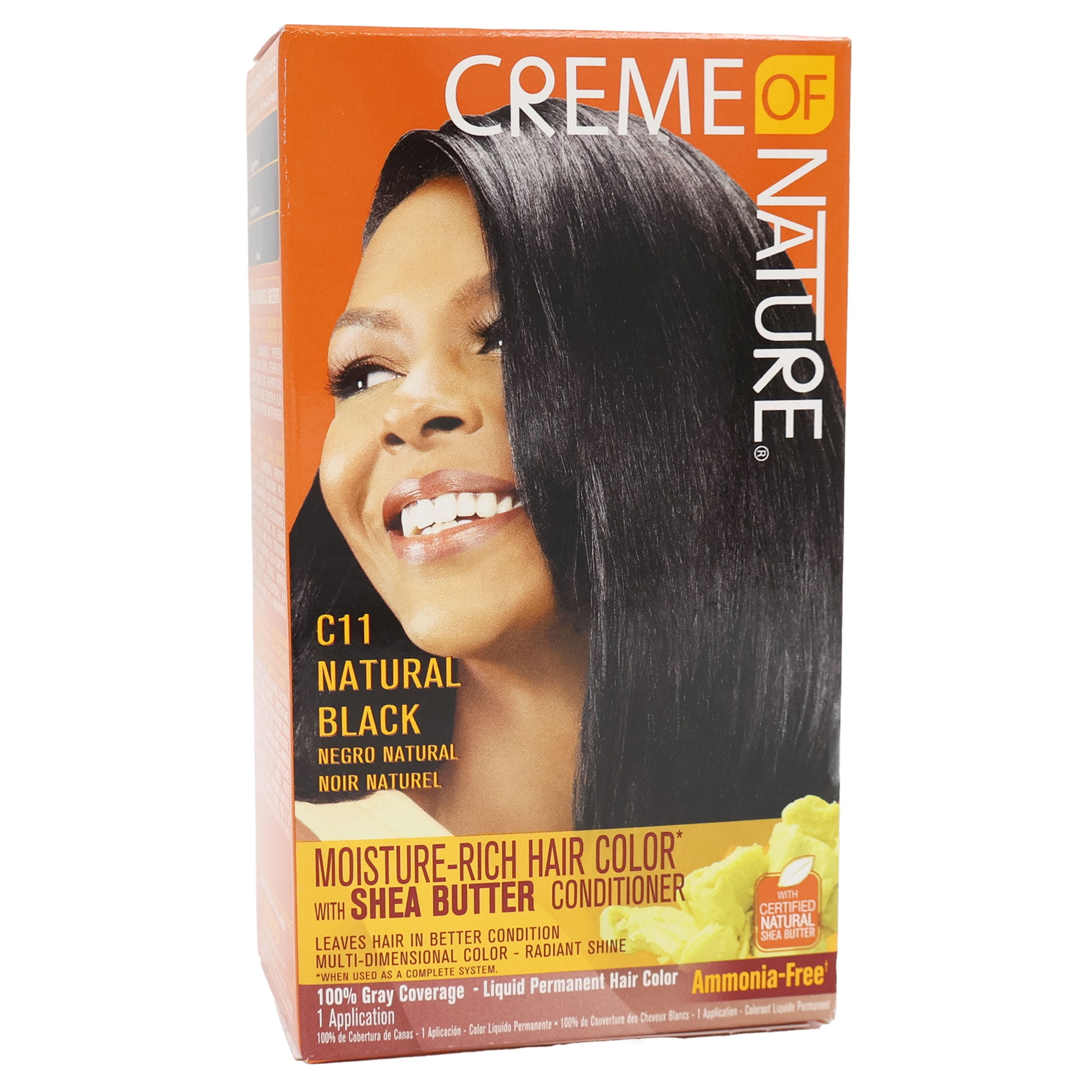 Creme Of Nature Liquid Hair Color Kit Natural Black - Walmart.com
