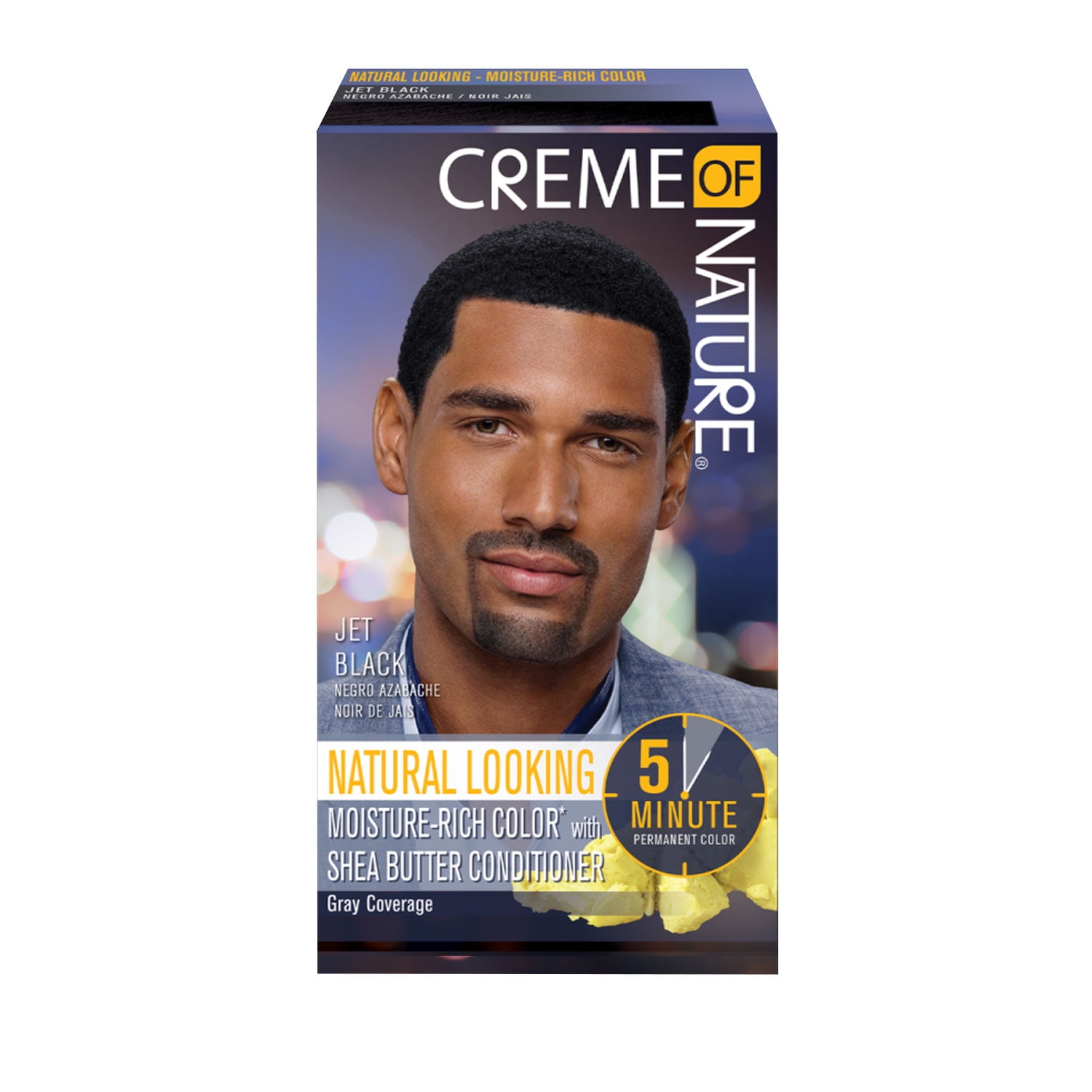 Creme Of Nature Natural Looking Hair Color, Jet Black - Walmart.com