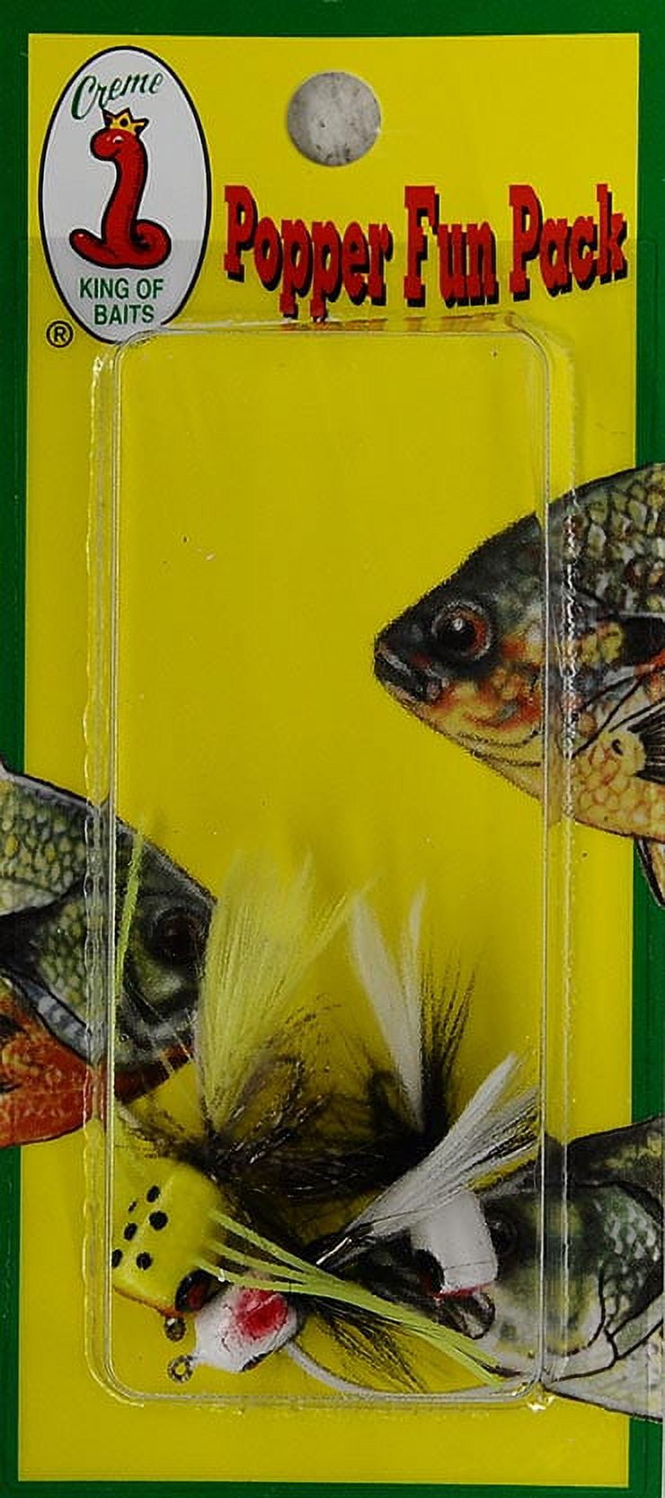 Creme Lure Popper Fishing Lures for All Freshwater Fish Assorted Colors ...
